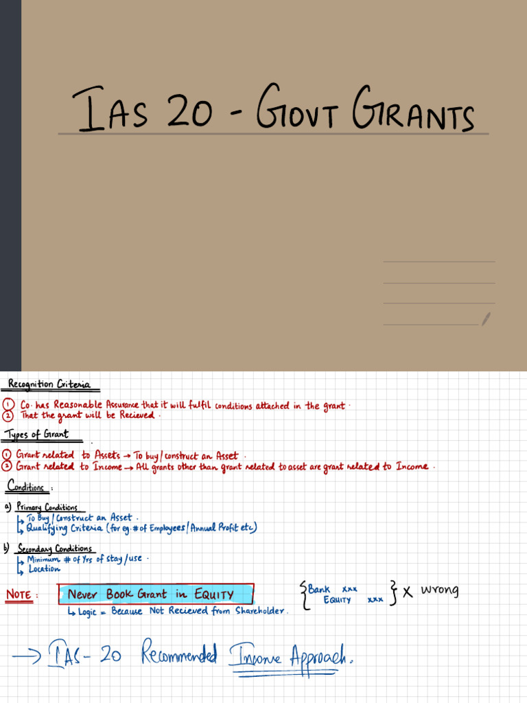 ias 20 govt grant | PDF | Depreciation | Business Economics