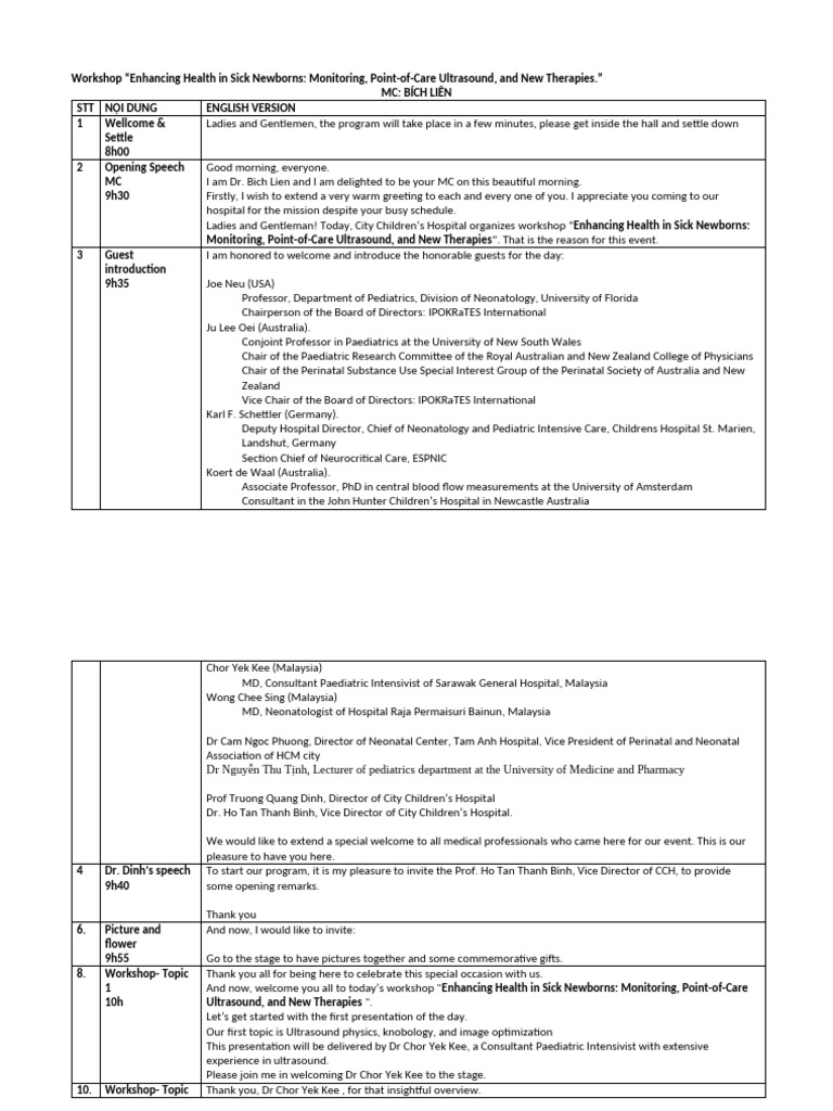 MC Workshop | PDF | Neonatology | Health Care