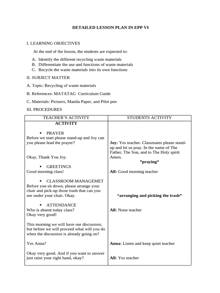 EPP DLP | PDF | Recycling | Waste