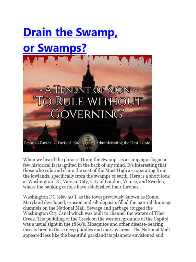 Drain The Swamp | PDF | Citizenship | Precedent