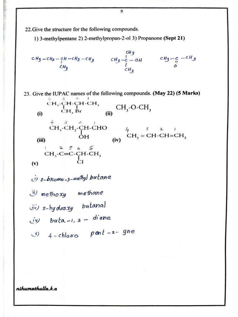 Organic Problem Part 3 | PDF