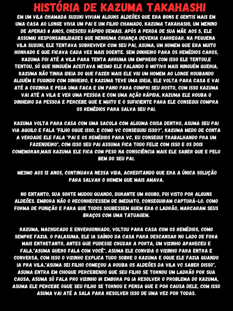 Cópia de História de Kazuma Takahashi - 20241102 - 195329 - 0000 | PDF | Tempo | Dinheiro