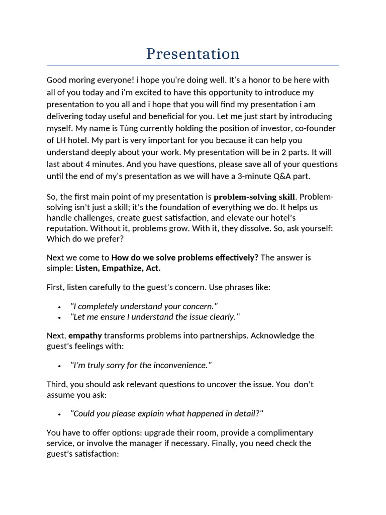 Presentation Final | PDF