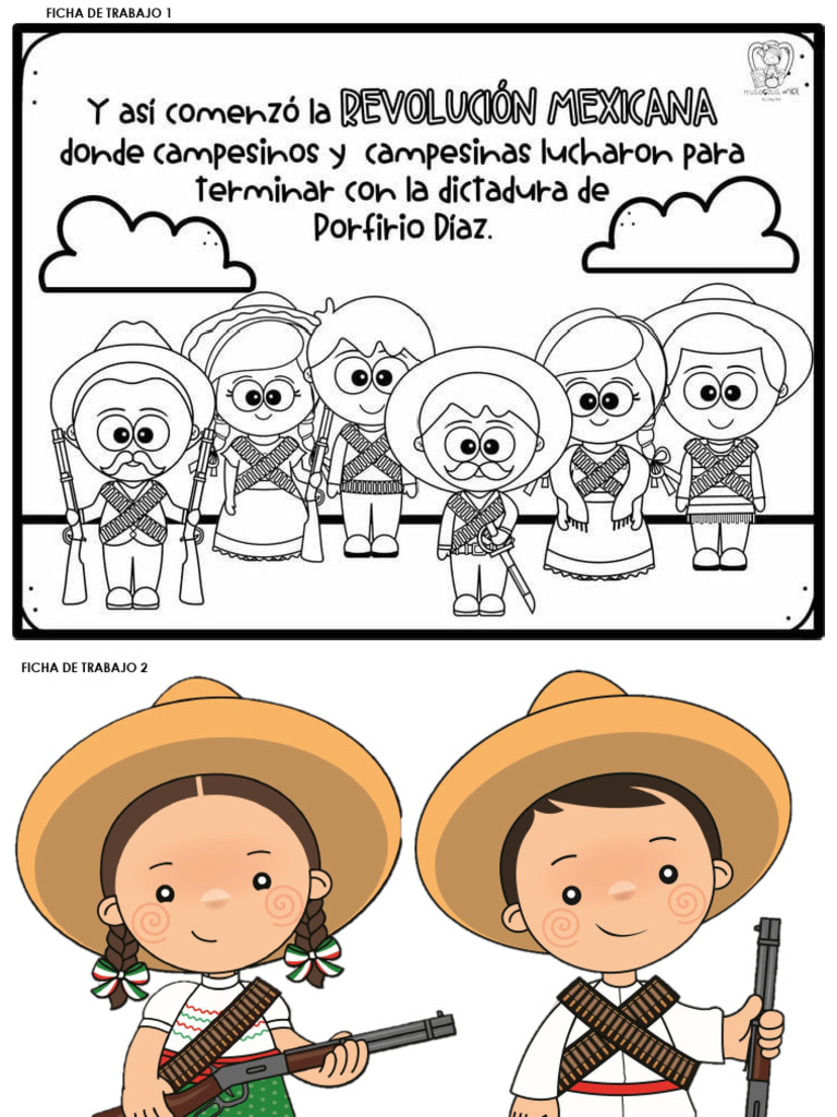 Fichas de Trabajo Revolución Mexicana | PDF