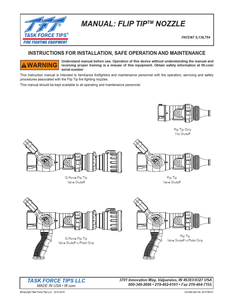 TFT-Flip-Tip-Use | PDF | Safety | Firefighting