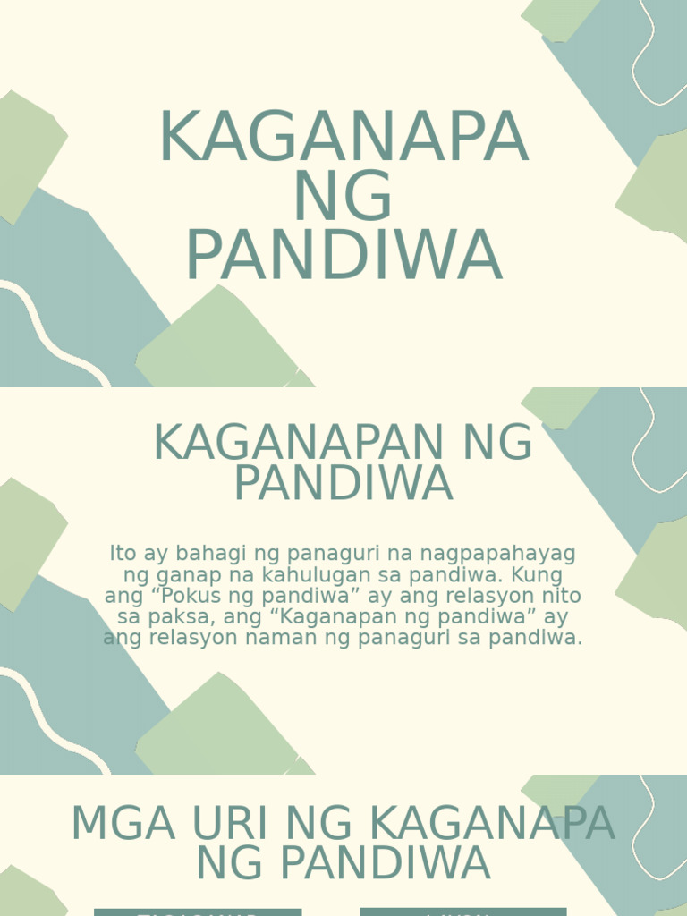 Kaganapan NG Pandiwa | PDF