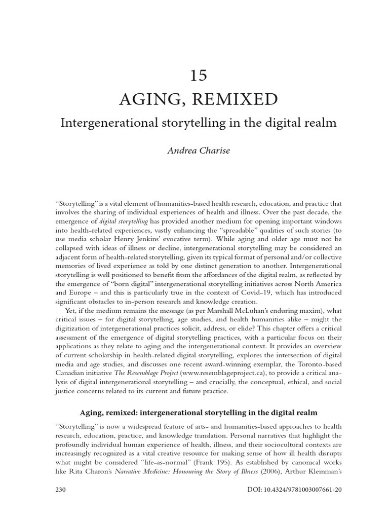 Digital Intergenerational Storytelling | PDF | Storytelling | Narrative