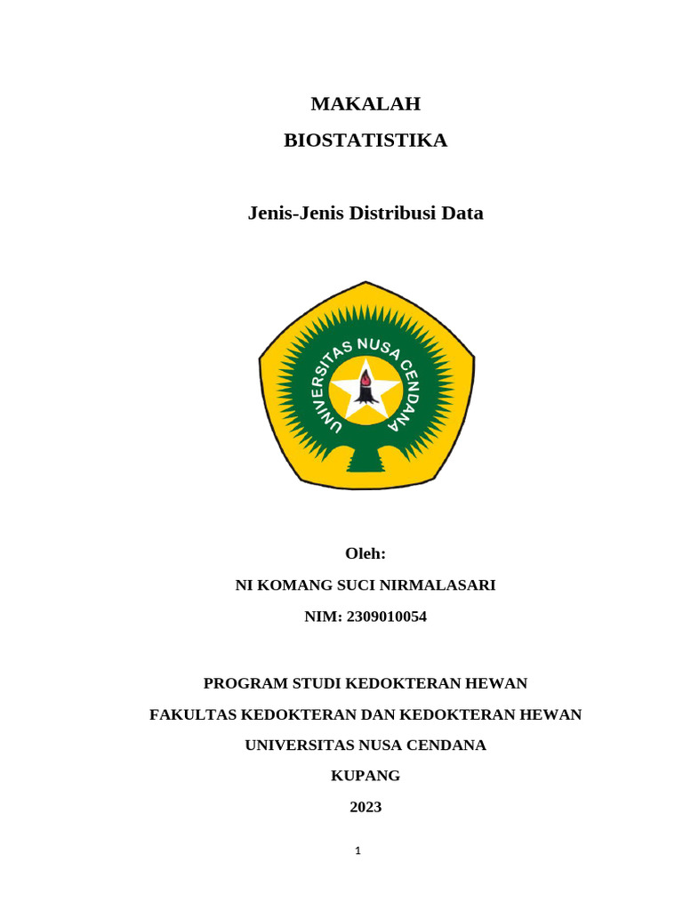 Distribusi Data dalam Biostatistika | PDF