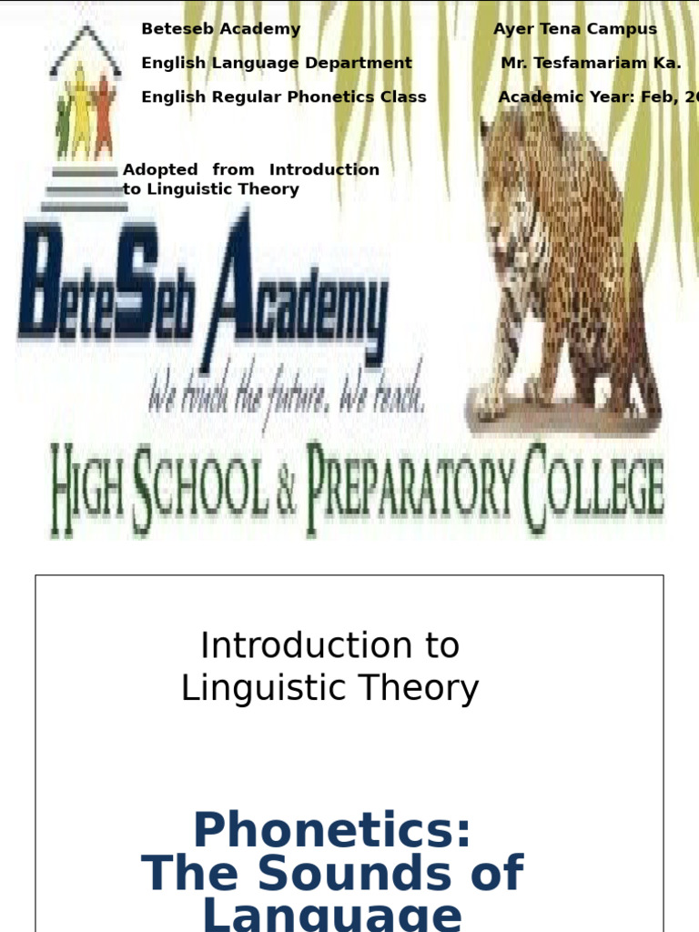 English Phonetics Short Note For Grade 10 | PDF | Phonetics | Stress ...