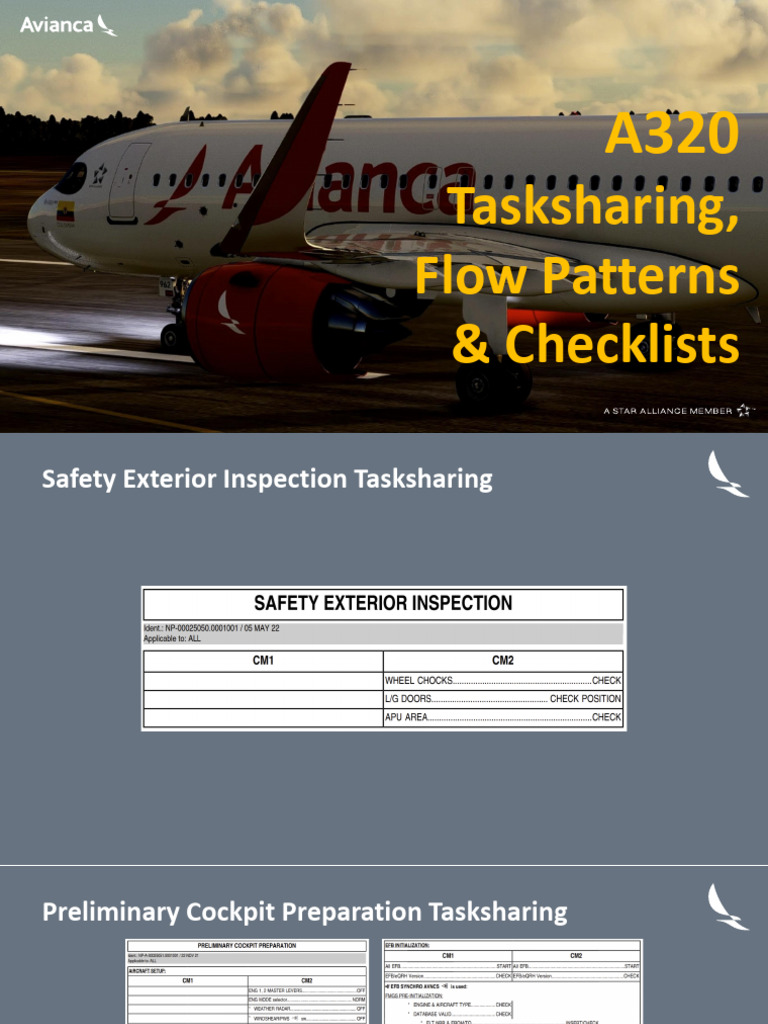 Flows and Checklists A320 | PDF | Aviation Accidents And Incidents ...