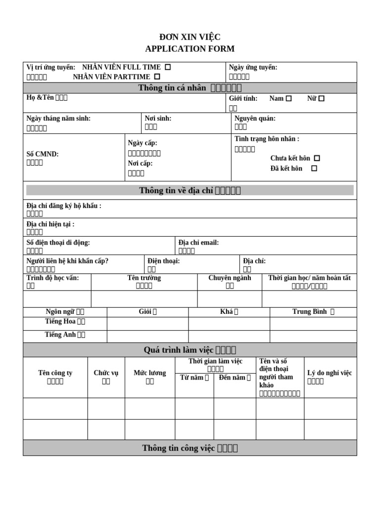 CV KOI Thé Việt Nam | PDF