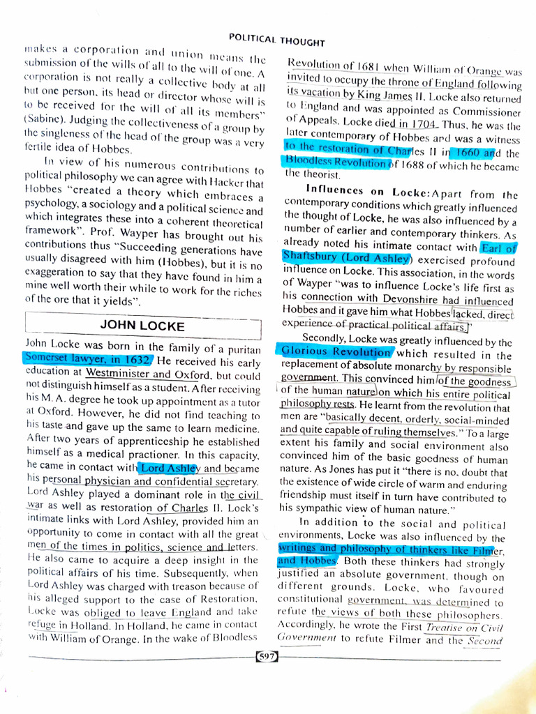 John Locke (1) | PDF | John Locke | Natural Law