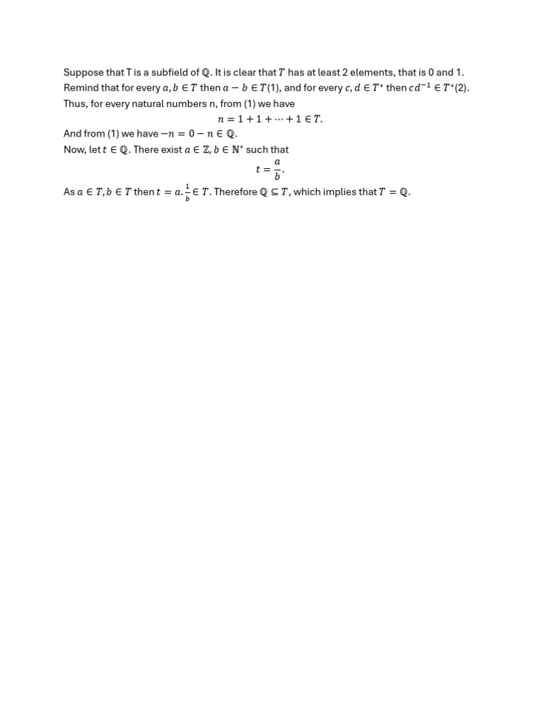 Proving T Equals Q in Exercise 11.2 | PDF