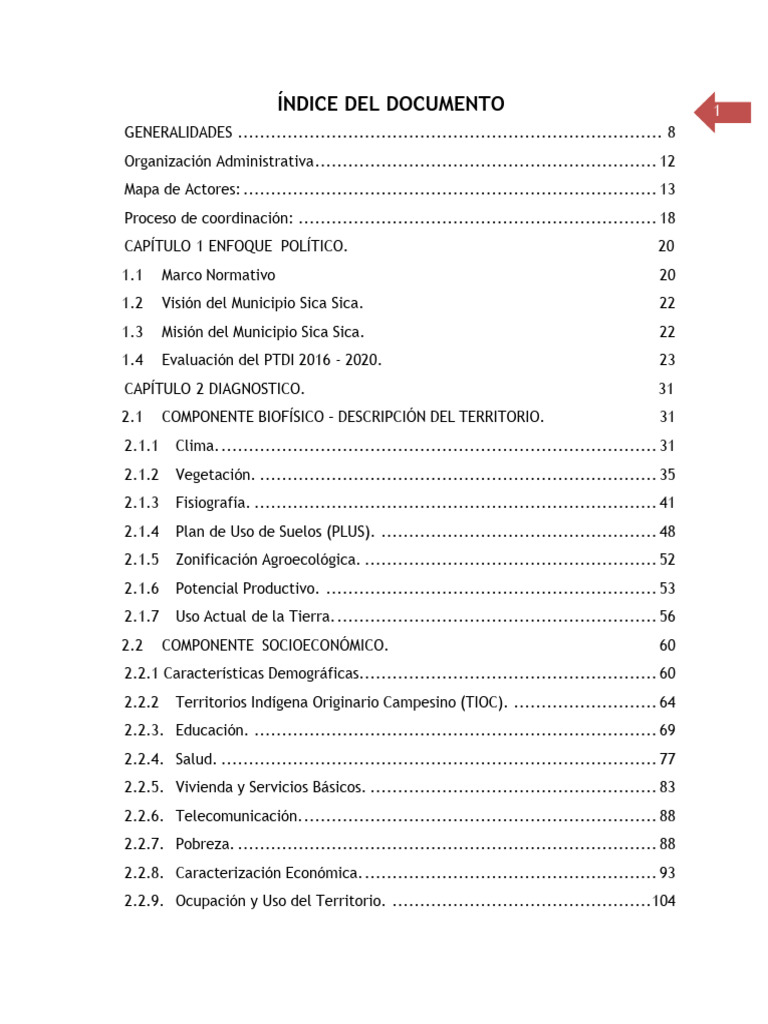 Ptdi Sica Sica | PDF | Bolivia | Planificación