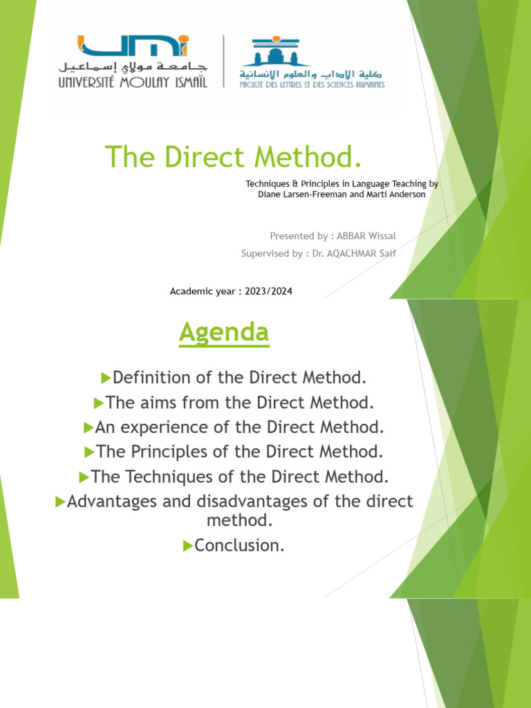 01 Presentation - The Direct Method | PDF | Second Language | Language ...