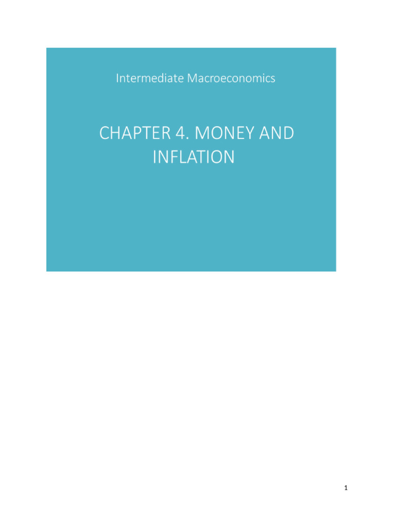 Intermediate Macroeconomics 4 | PDF