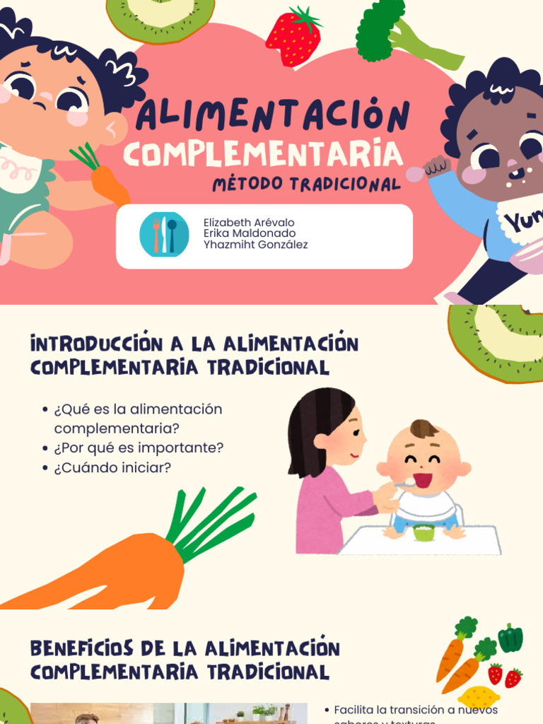 Presentación Alimentación Complementaria Tradicional | PDF