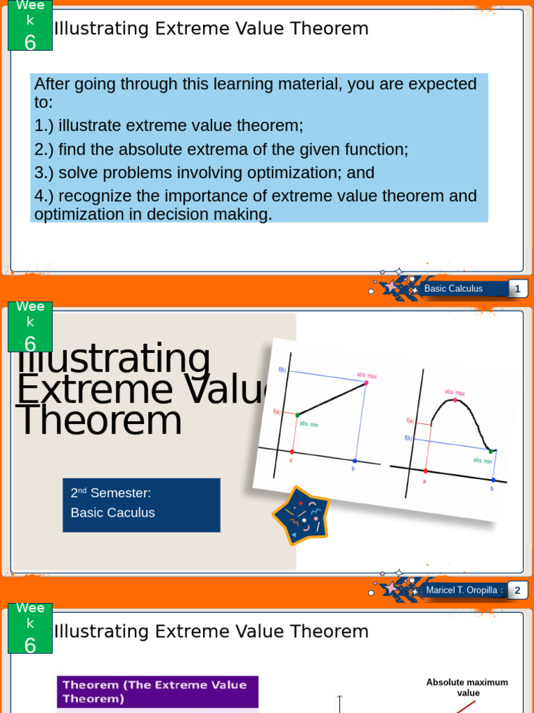 BC Week6 Illustrating Extreme Value Theorem (1) | PDF | Mathematical ...