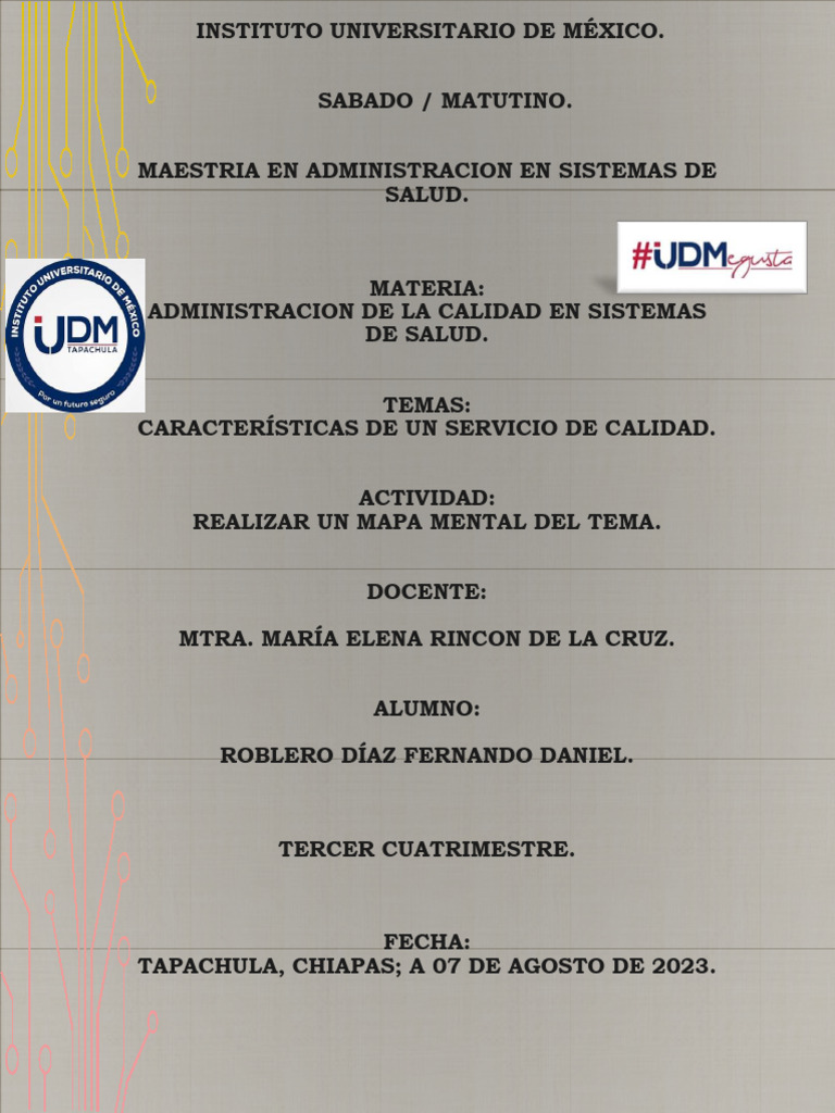 Acss Roblero Diaz Fernando Daniel, Mapa Mental. | PDF