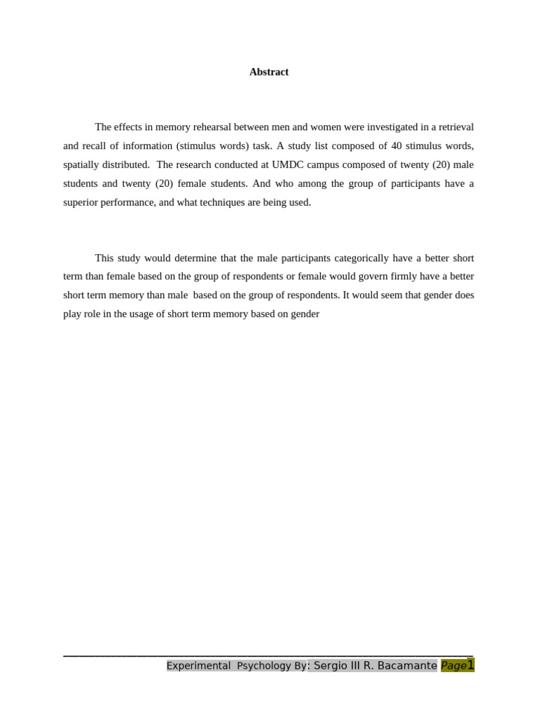 Retention and Organization of Retrieval of Information | PDF | Recall ...