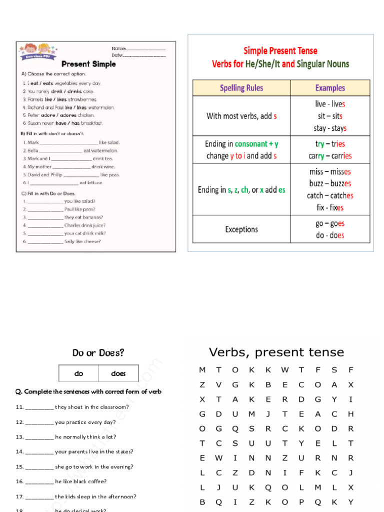 Simple Present | PDF