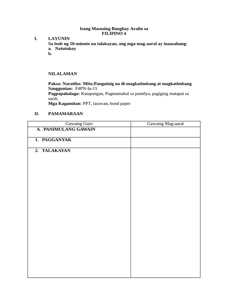 Filipino w2d3 | PDF