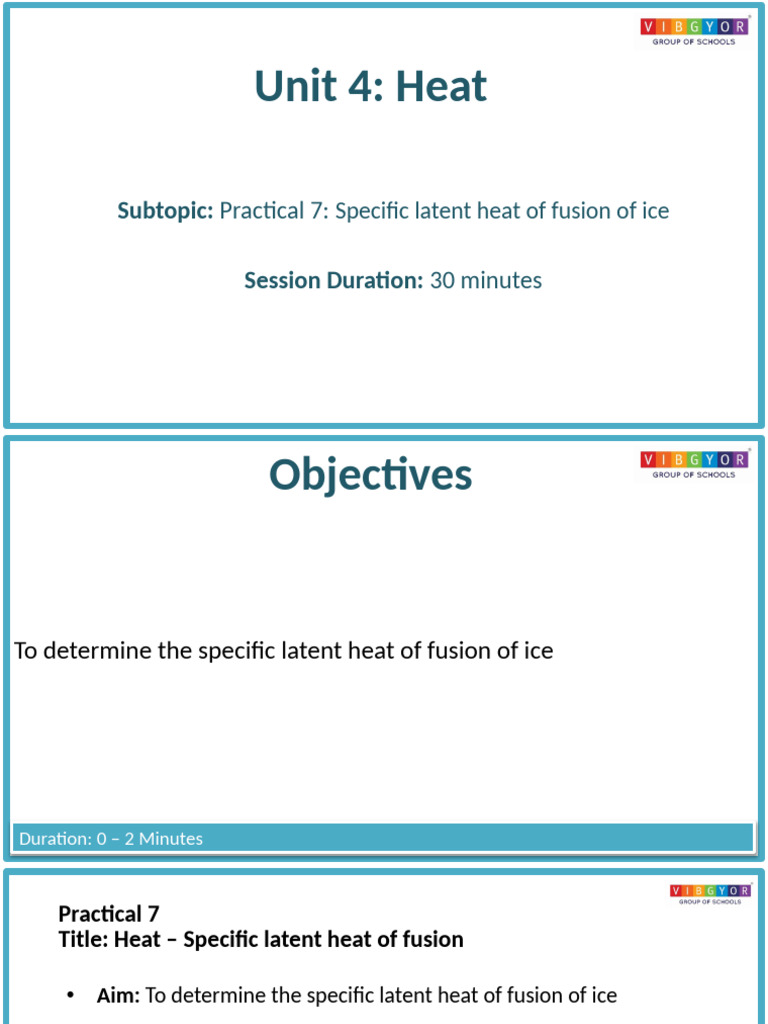 Specific Latent Heat of Ice Experiment | PDF