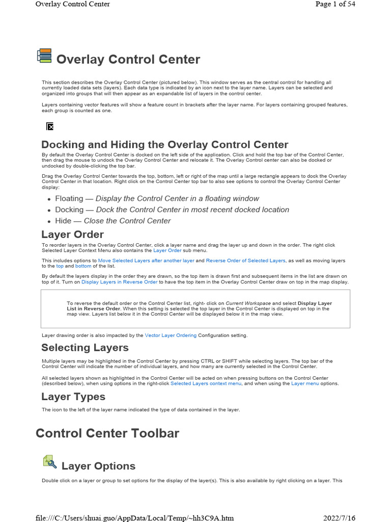 3 Overlay Control Center | PDF | Lidar | 3 D Computer Graphics