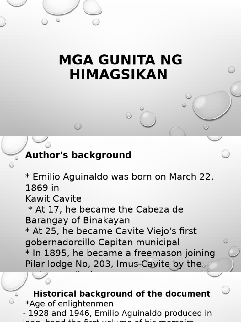 Group 5 Mga Gunita Ng Himagsikan | PDF Group 5 Mga Gunita Ng Himagsikan | PDF