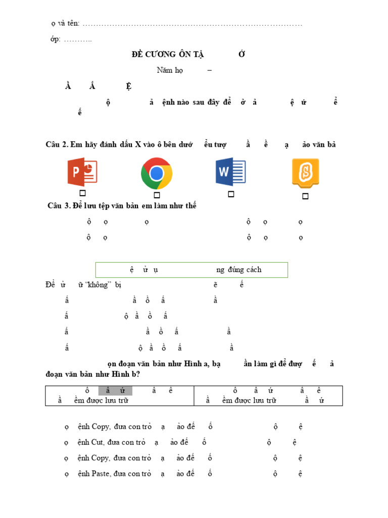 De Cuong Tin Hoc Hkii 23 24 | PDF
