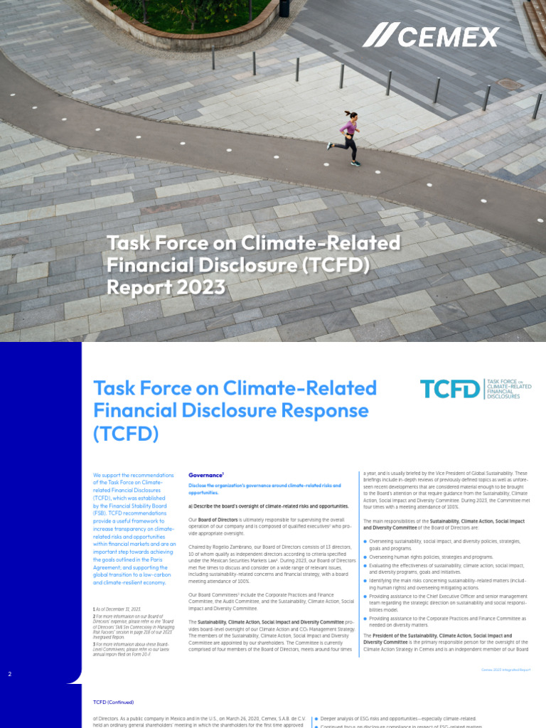 TCFD CX23 Eng | PDF | Climate Change Mitigation | Risk Management