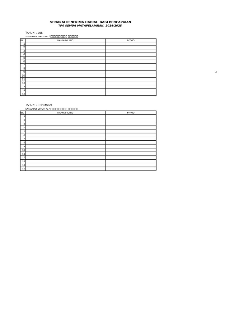 Borang Penerima Hadiah Dan Sijil Hac 2024 | PDF