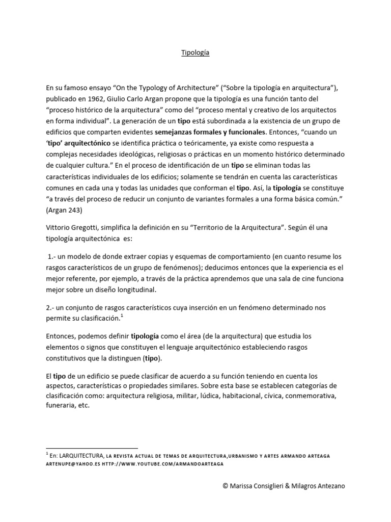 Tipología | PDF | Diseño | Las artes