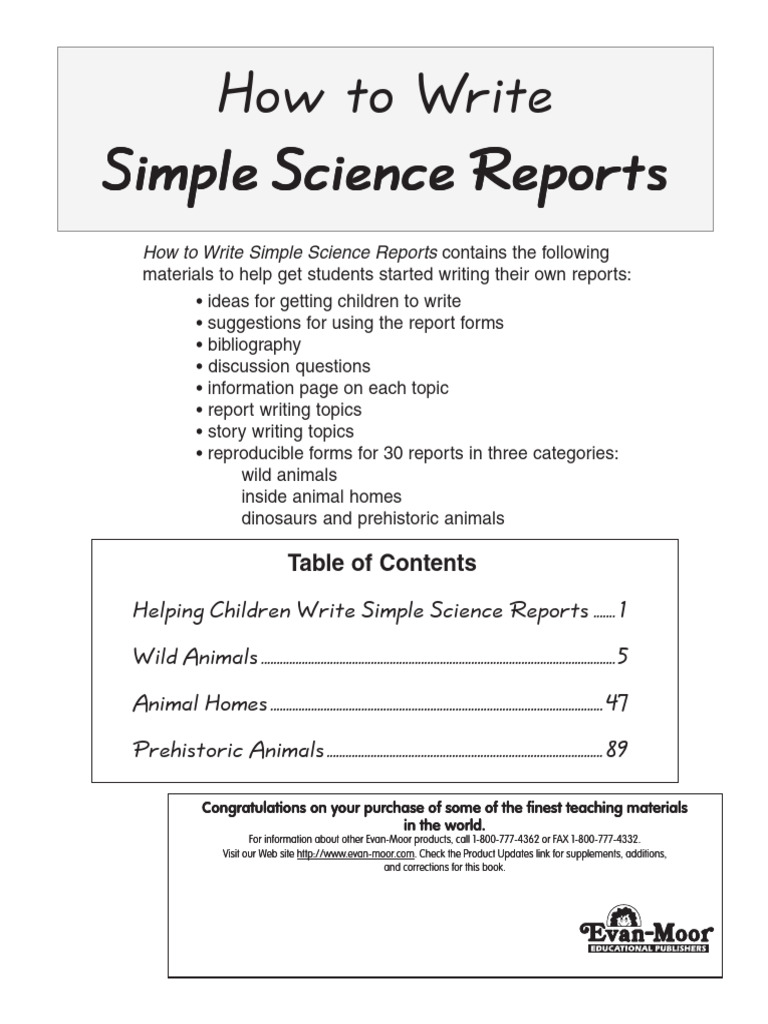 EMC 0395 Simple Science Reports | PDF | Whales | Bat