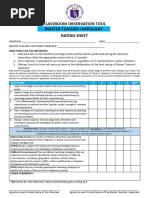 Ipcrf Rating Sheet Updated 23 24 | PDF | Mentorship | Learning