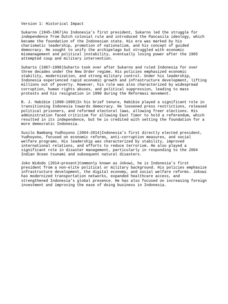 Version 1 Historical Impact | PDF