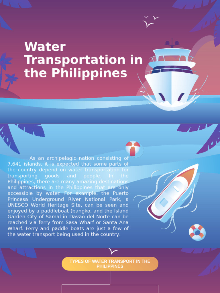 Water Transportation in the Philippines | PDF | Merchant Navy | Watercraft