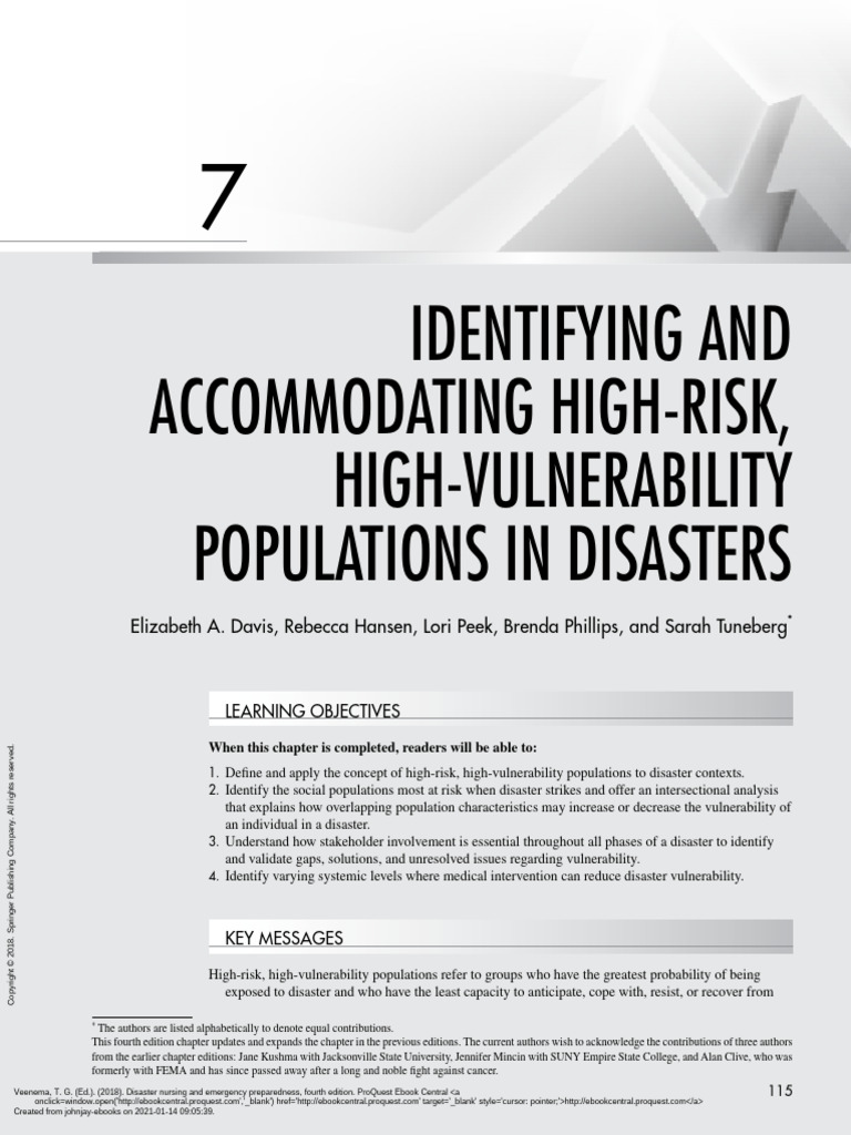 2019 Book Chapter Identifying and Accommodating High Risk High ...
