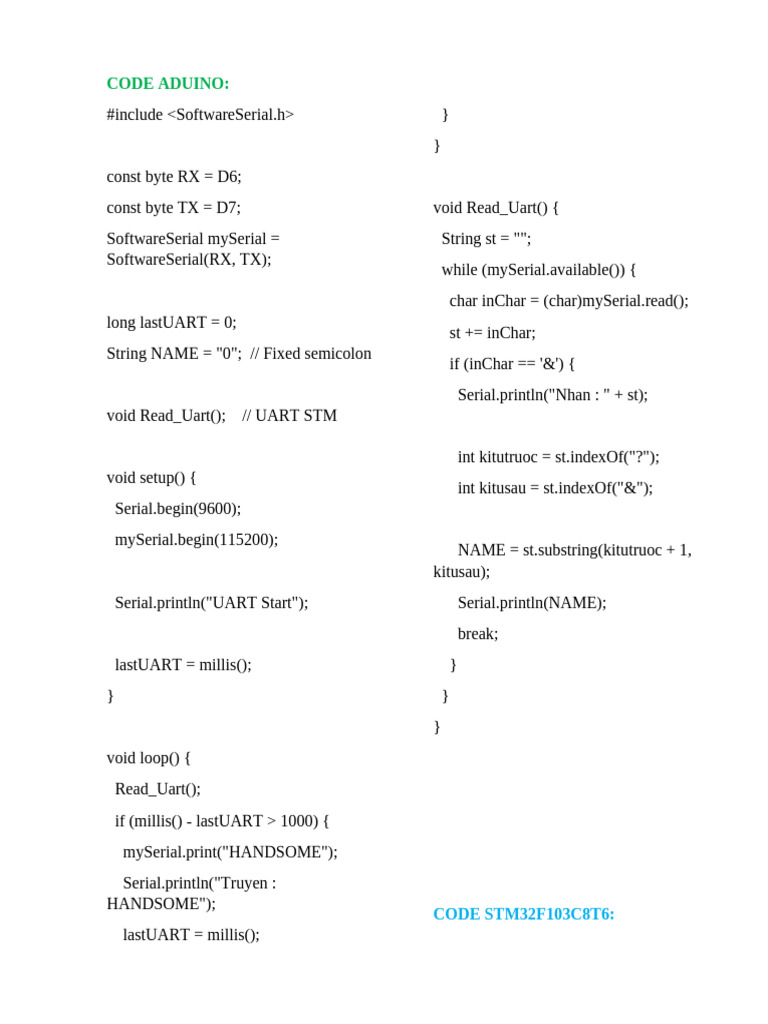 Uart Esp8266 STM32 | PDF
