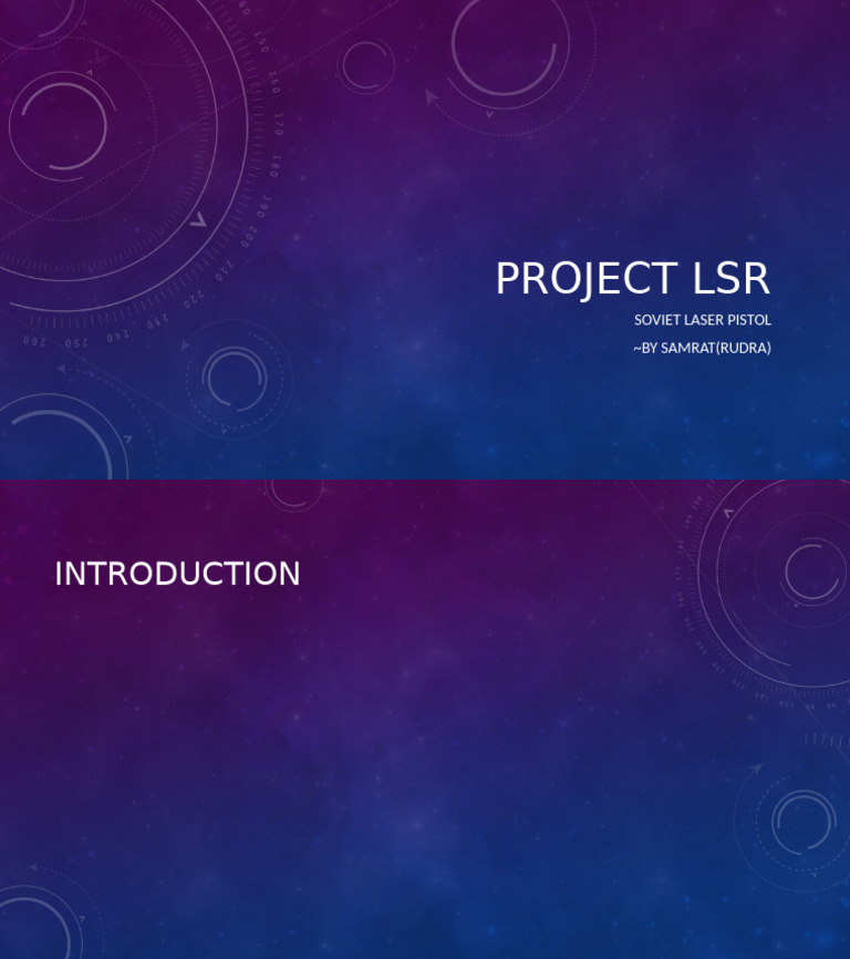 Project LSR: Soviet Laser Pistol by Samrat (Rudra) | PDF