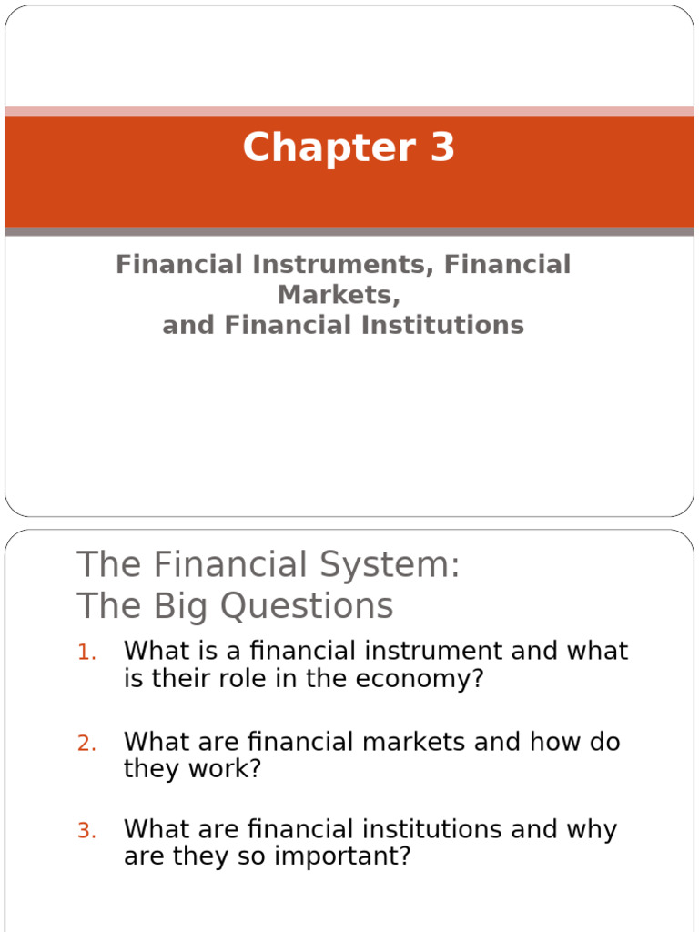 Chapter3 Mf Class | PDF | Securities (Finance) | Financial Markets