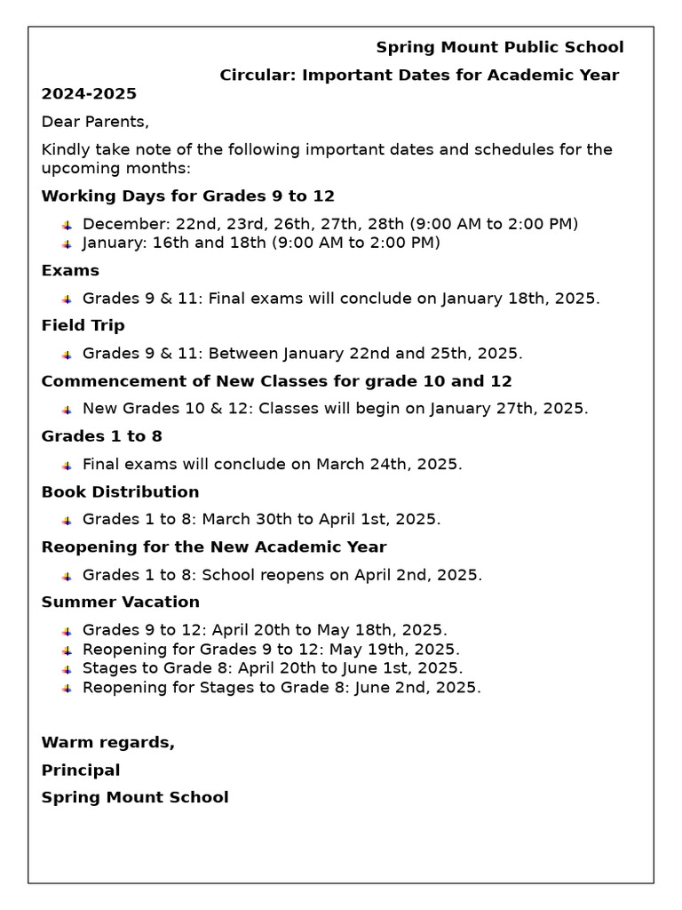 Important Circular 2024 | PDF