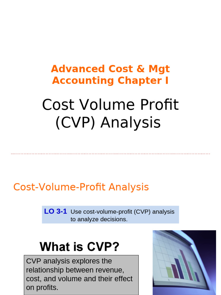 CVP chapter 1 | PDF | Profit (Economics) | Pricing