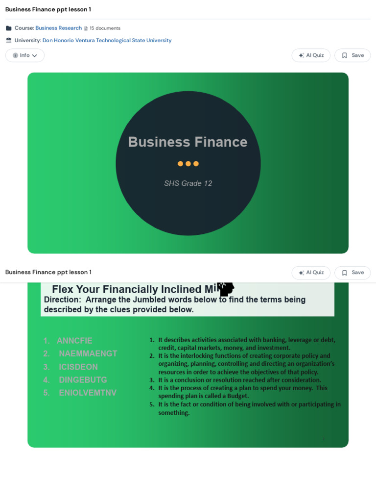 business-finance-ppt-lesson-1_compress (1) | PDF | Sole Proprietorship ...