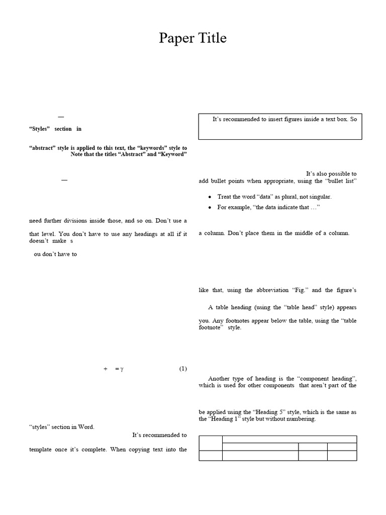 IEEE-paper-format-template | PDF | Note (Typography) | Times New Roman