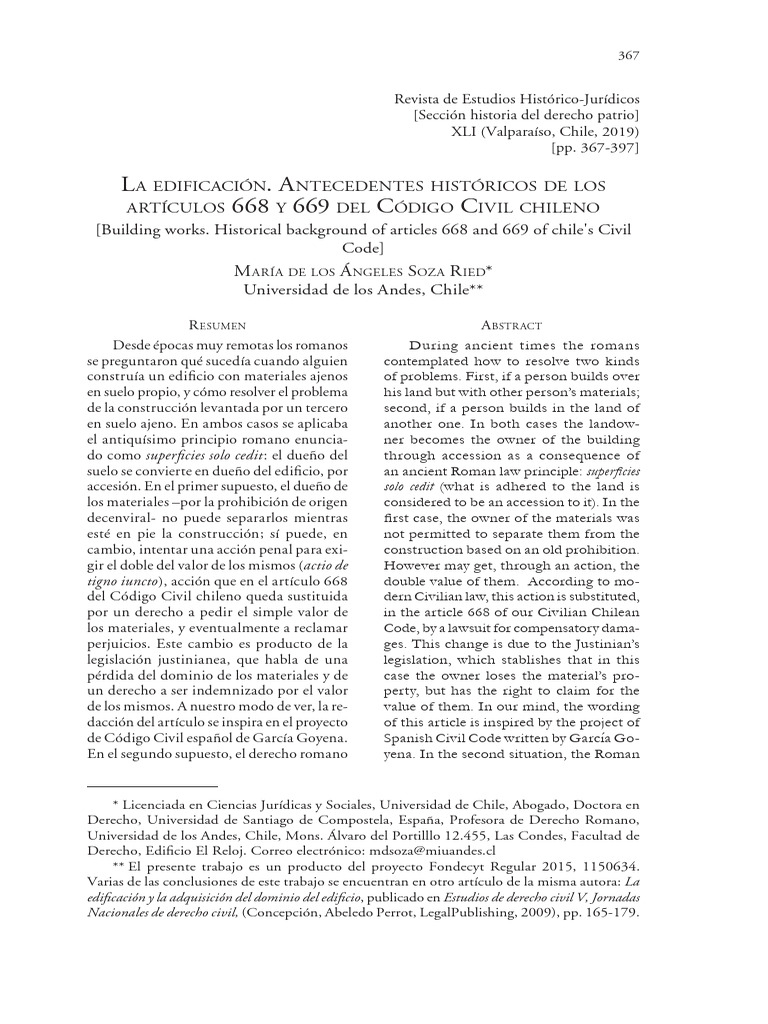 Historia de la edificación en Chile | PDF | Propiedad | Justicia