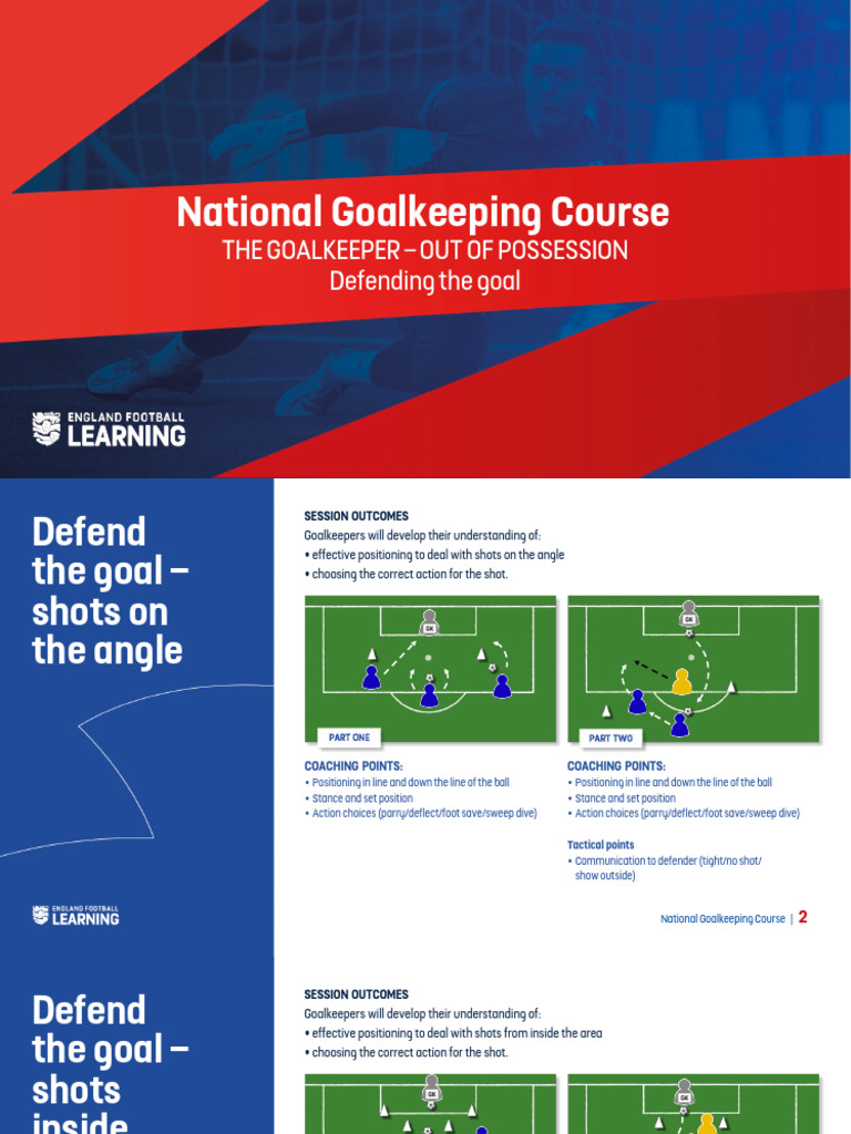 FA GK Course Resource – Session cards | PDF | Sports | Sports Rules And Regulations