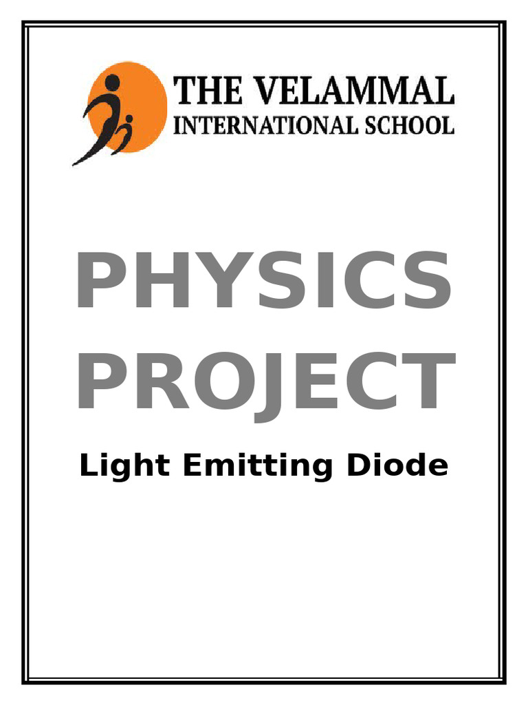 AADIL PHYSICS PROJECT | PDF | Light Emitting Diode | Diode