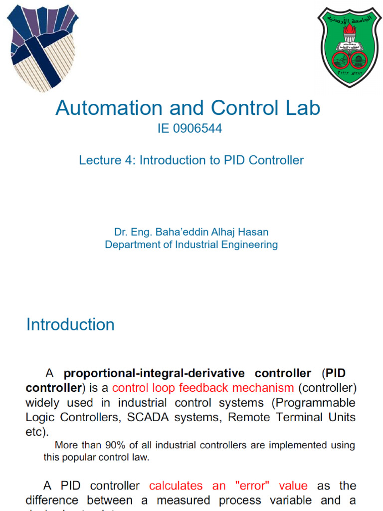 Introduction to PID Controller | PDF