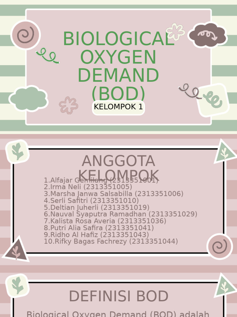 Biological Oxygen Demand (Bod) - 1 | PDF